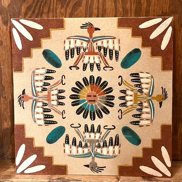 Art | Native American Navajo Southwest Sand Painting | Poshmark